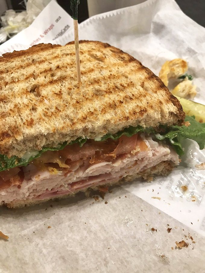 Layer upon layer of meats and veggies &ndash; like geological strata, except each sedimentary layer is delicious and won't take millions of years to form.