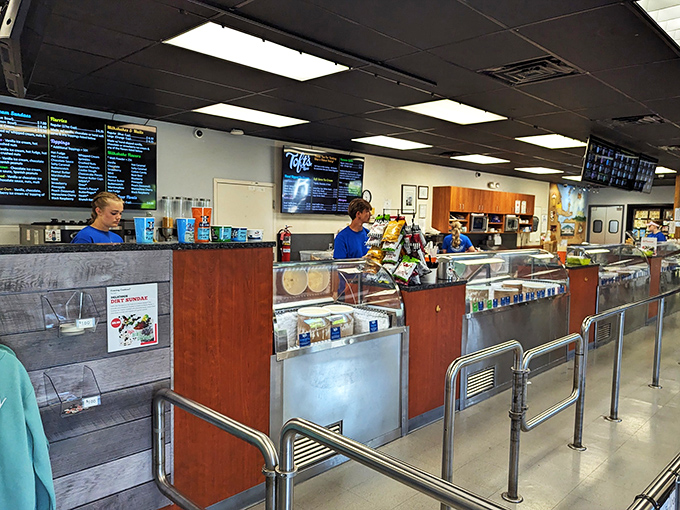 Behind this counter, ice cream artists practice their craft with the precision of surgeons and the generosity of grandmothers.