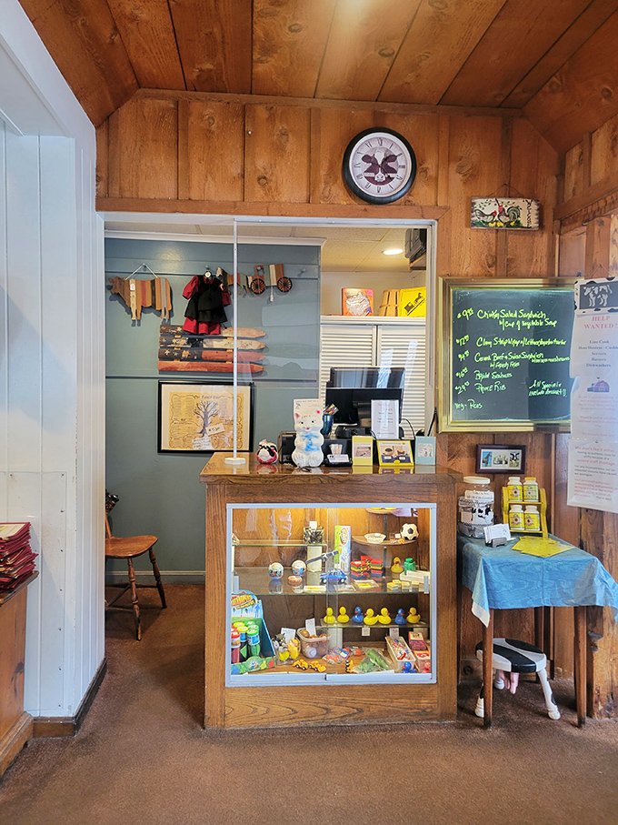 Part retail therapy, part restaurant welcome station&mdash;the hostess counter offers quirky Delaware treasures while you wait for your potato fix.