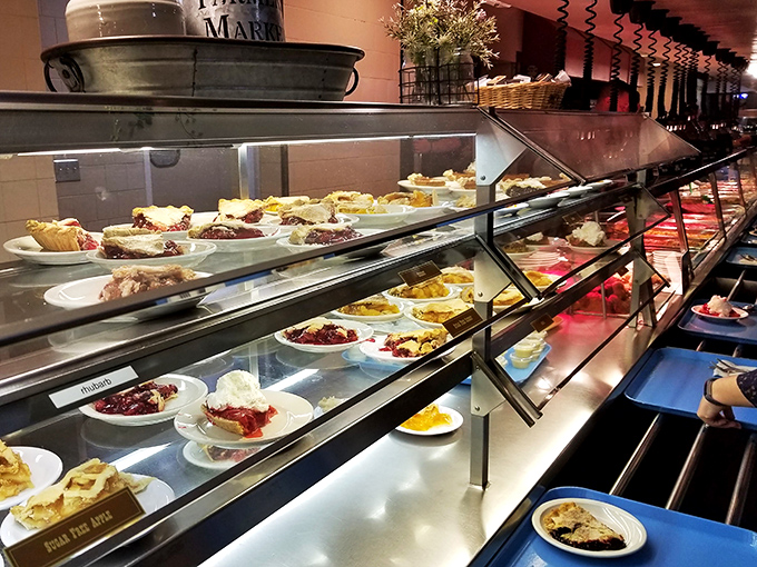 Dessert democracy at its finest. The pie case where everyone gets a vote, but coconut cream often wins by a landslide.