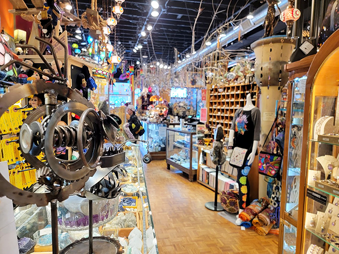 The checkout area: where your wallet has its final confrontation with your impulse control. Spoiler alert: your wallet usually loses.