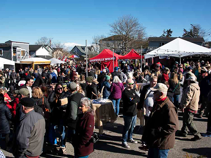 The Mussel Festival brings locals and visitors together in a celebration of Penn Cove's famous shellfish and community spirit.