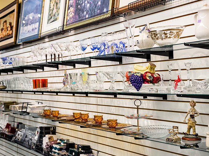 Crystal, glass, and ceramic treasures await new dining tables and display cabinets&mdash;each piece carrying stories from dinner parties and special occasions of decades past.