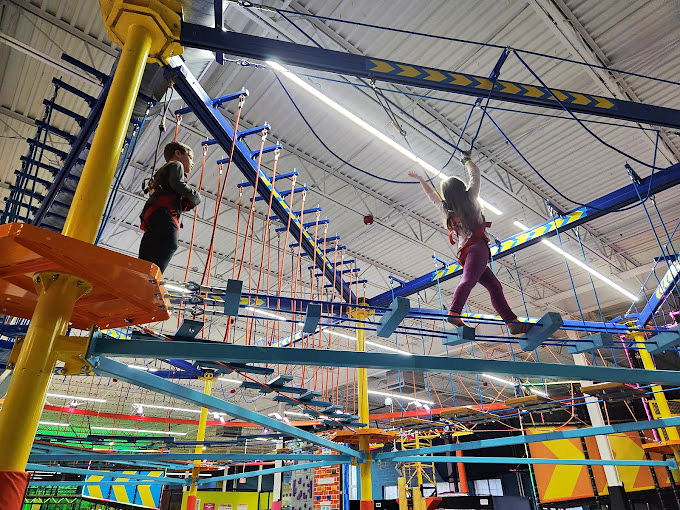 The "Sky Rider" course lets adventurers traverse the ceiling like modern-day Tarzans, minus the questionable loincloth fashion choices.