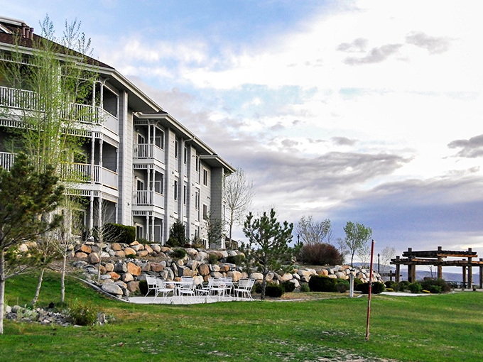 Modern comfort meets mountain views at this hillside accommodation, where every balcony offers a front-row seat to nature's grandest show.