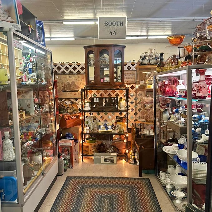 Booth 44 showcases the fine art of maximalism&mdash;where every surface, shelf, and square inch holds something you suddenly need.