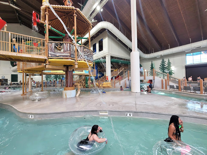 Fort Mackenzie stands tall in the water park, complete with that infamous bucket that dumps 1,000 gallons of water on unsuspecting guests below.