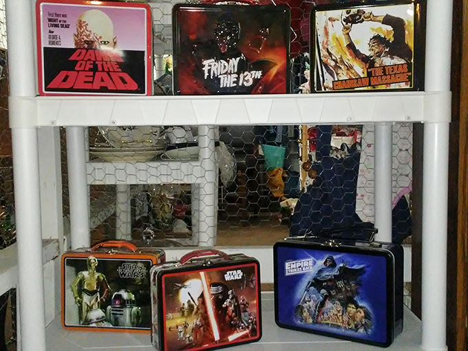 Lunch boxes that transported PB&Js now carry memories instead. Star Wars nostalgia that fits perfectly on your collector's shelf.