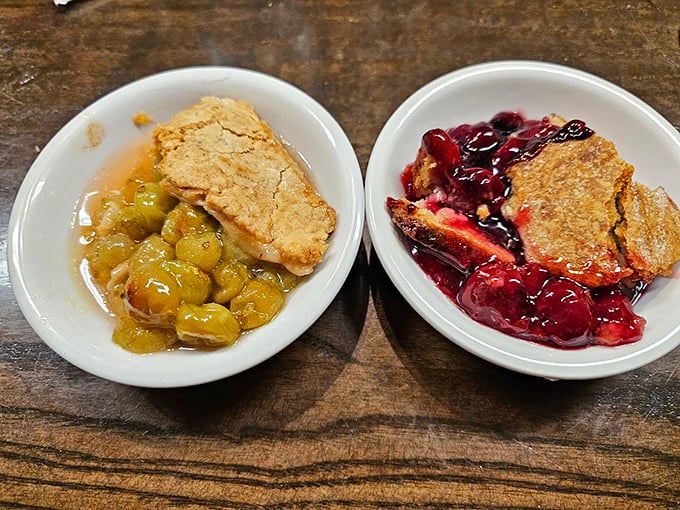 Fruit cobblers that straddle the perfect line between homemade and heavenly—each spoonful tastes like someone's grandma is secretly in the kitchen.