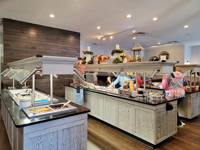 Behold the slice of shoofly pie that's worth every mile of your journey. That crumb topping is what dessert dreams are made of.