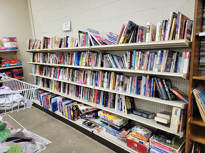 Another angle on literary paradise&mdash;where cookbooks, mysteries, and rom-coms coexist in peaceful harmony, just waiting for their next reader.