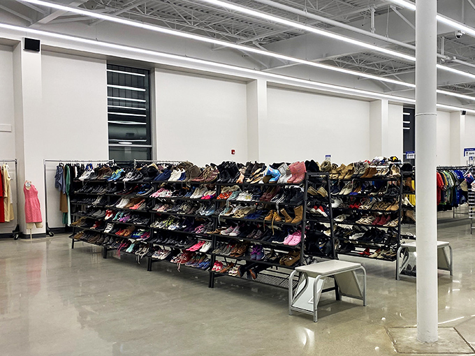 Shoe mountain! From barely-worn designer finds to comfortable classics, this footwear collection could outfit a small army of fashionistas.