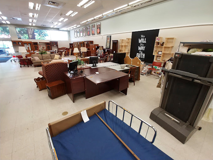 Office furniture that whispers, "Work from home in style." That desk has probably seen more spreadsheets than your current one ever will.