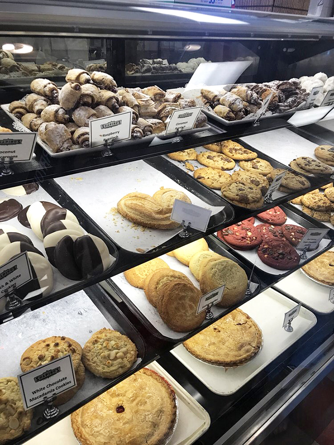 "The pastry case&mdash;where willpower goes to die. Each tray holds the power to derail the strongest diet resolutions.