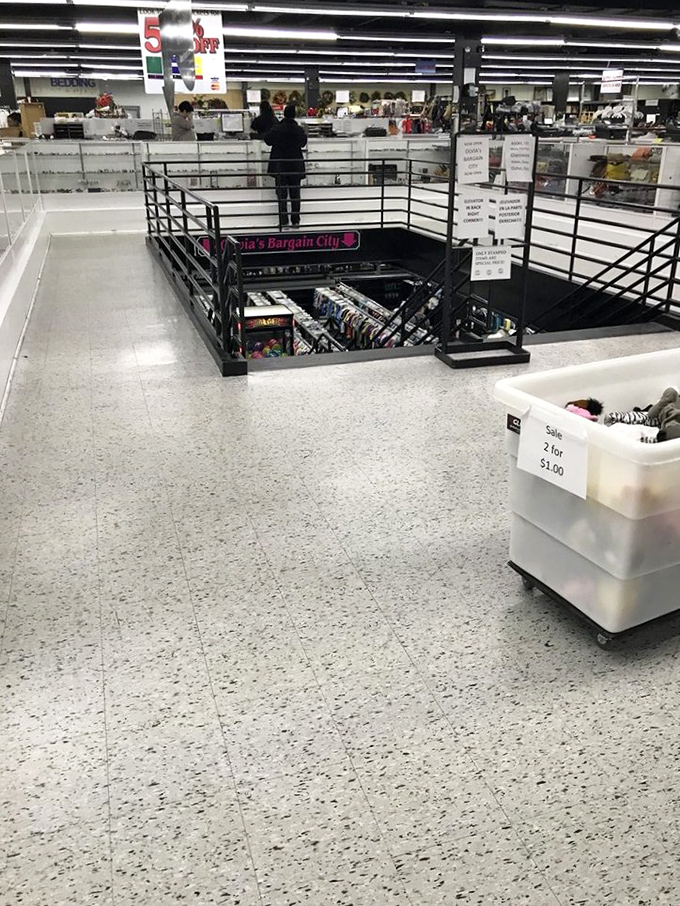 Olivia's Bargain City beckons bargain hunters to descend into a lower-level treasure cave&mdash;like entering a secret level in a video game.