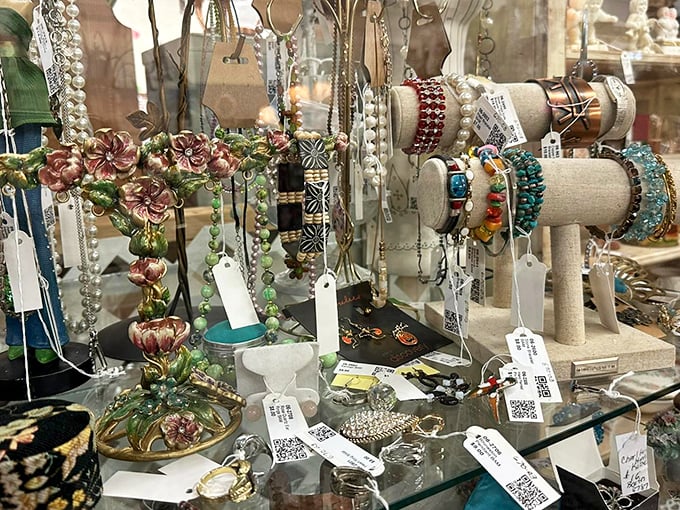 Jewelry displays that transform "I'm just looking" into "I need that necklace that matches nothing I own but speaks to my soul."