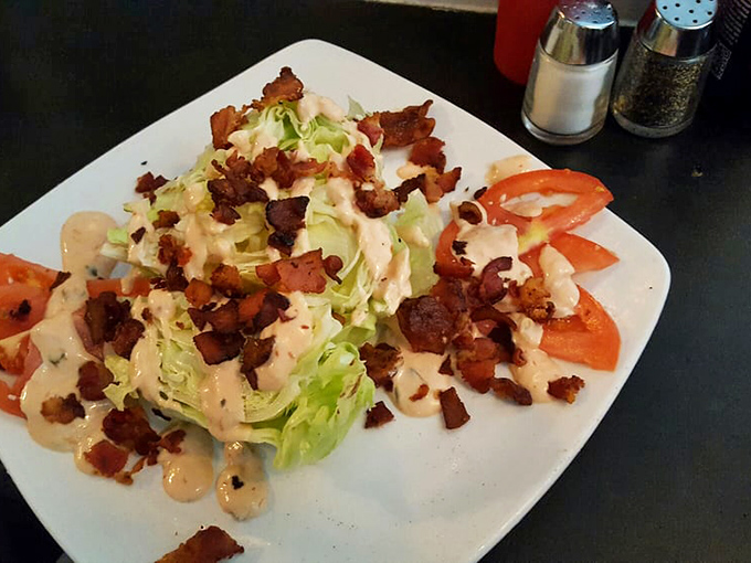 A salad that doesn't apologize for being indulgent. When bacon and creamy dressing join the vegetable party, everyone wins.