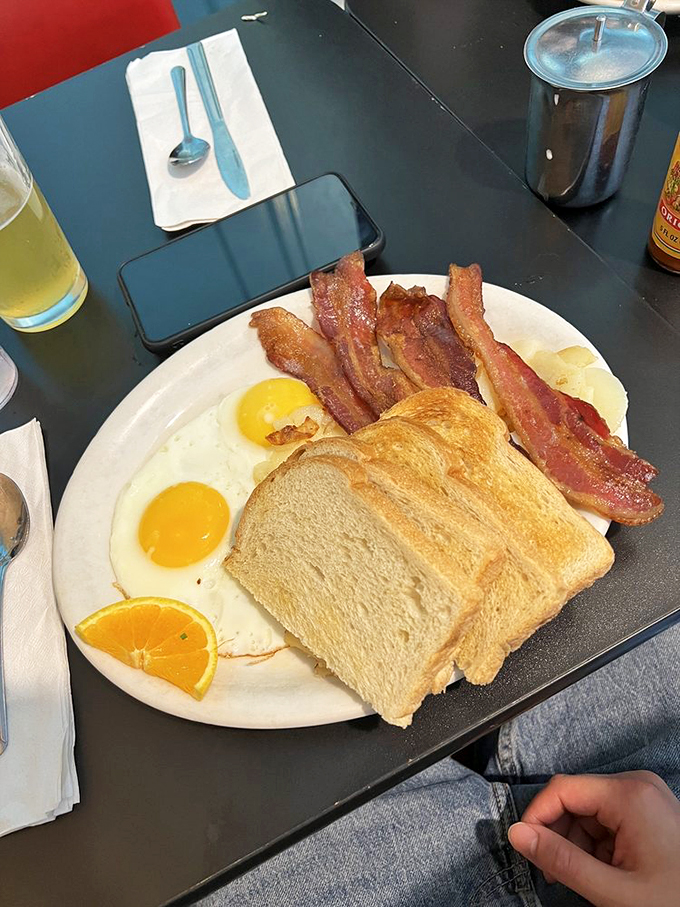 Bacon cooked to that perfect point between chewy and crisp&mdash;the breakfast equivalent of hitting every green light on your morning commute.