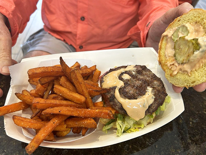 Hand-cut fries and a perfectly charred burger&mdash;some combinations are just written in the stars. Comfort food elevated to art.
