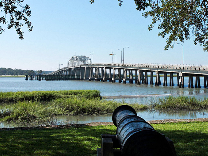 This bridge isn't just infrastructure; it's Beaufort's connection to the wider world, a steel-and-concrete lifeline across tidal waters.