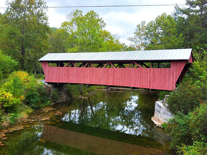 This covered bridge doesn't just span a creek &ndash; it connects present-day visitors to West Virginia's rich transportation history.