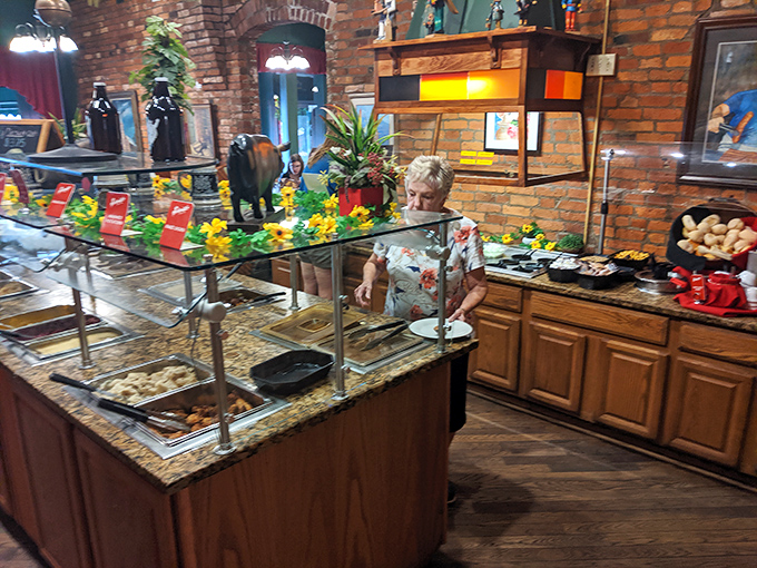 Not all buffets are created equal&mdash;this one's the valedictorian, showcasing German specialties under the watchful eye of tradition.