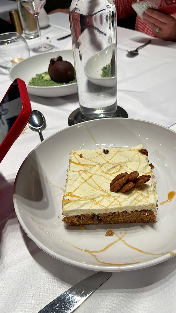 Carrot cake that makes you understand why vegetables belong in dessert&mdash;moist, perfectly spiced, with cream cheese frosting that hits all the right notes.