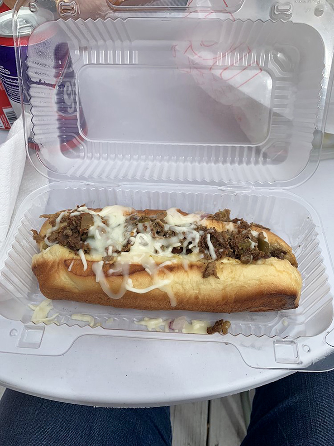 Melted cheese cascading over seasoned meat creates a hot dog that makes Philadelphia wonder if they've been doing sandwiches all wrong.