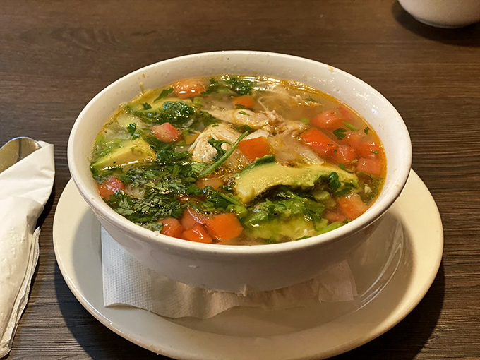 This chicken soup doesn't just warm your body&mdash;it hugs your soul with tender chunks of chicken, fresh vegetables, and what must be magic in broth form.