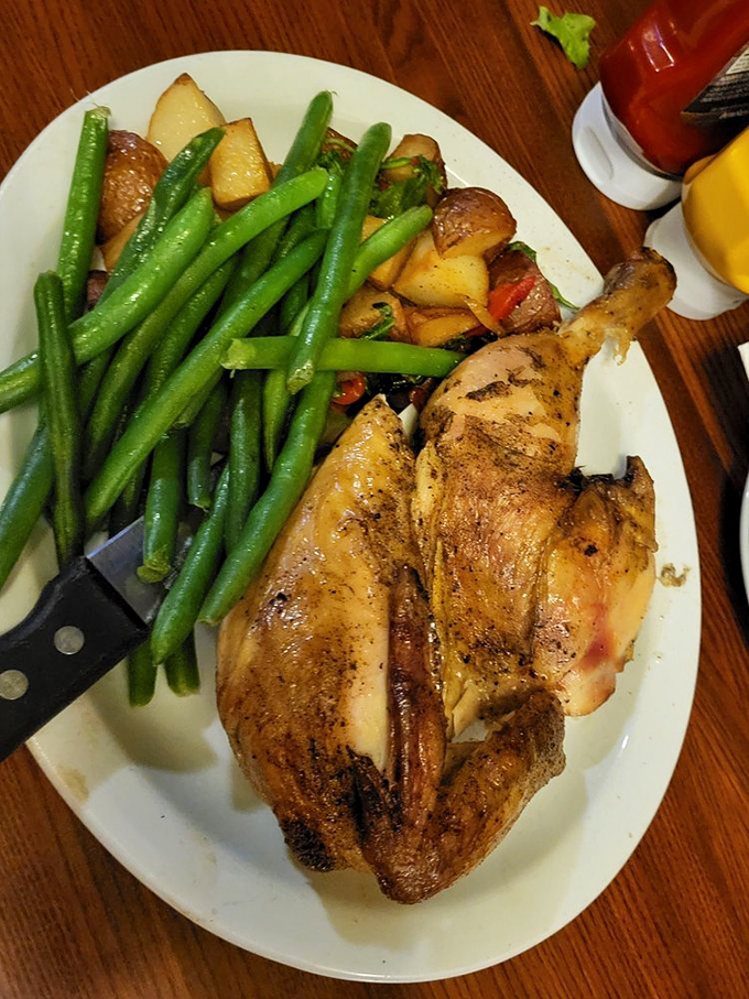 Free-range meets free spirit in this perfectly roasted chicken that proves simple food, done exceptionally well, needs no passport to impress.