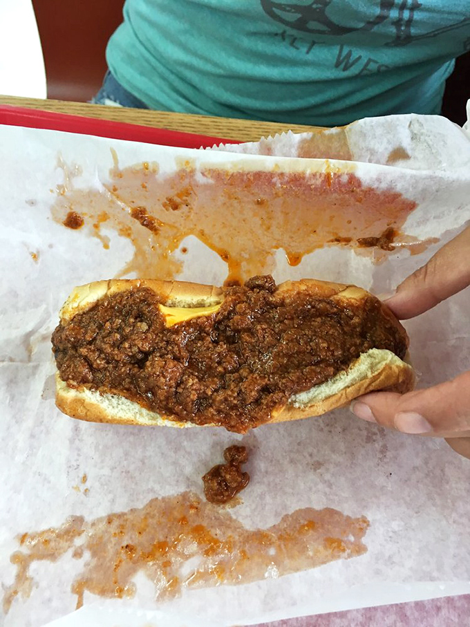 The chili dog of your dreams has arrived. Meaty, messy, magnificent&mdash;this is handheld happiness that requires at least three napkins.