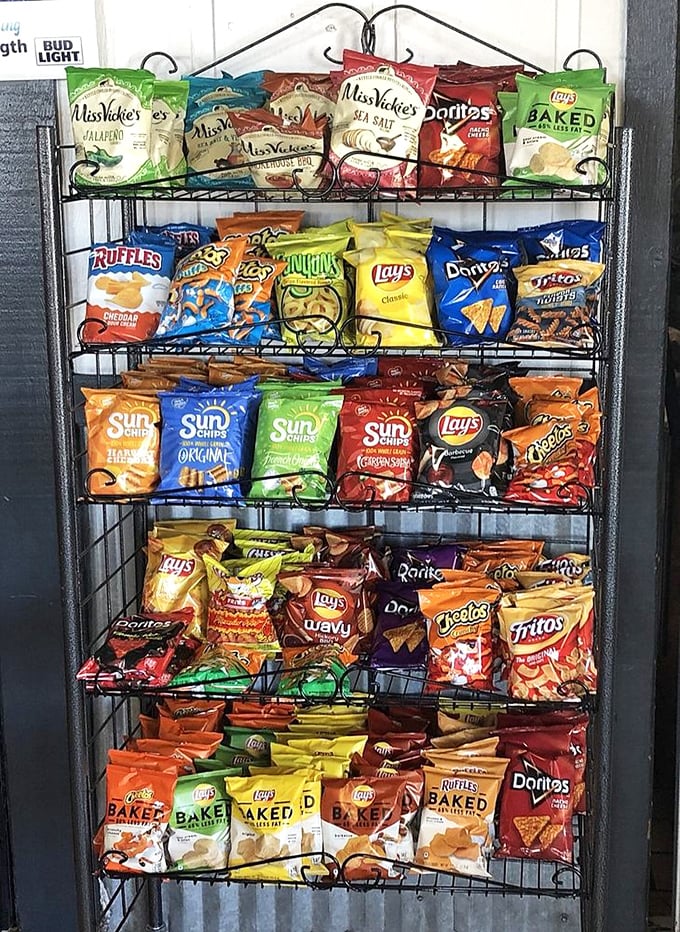 The chip selection rivals the Library of Congress&mdash;a carefully curated collection of crunchy companions for your sandwich adventure.
