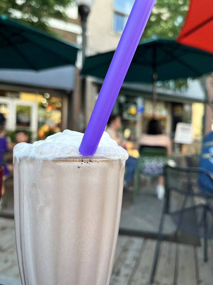 This milkshake doesn't just bring boys to the yard&mdash;it brings everyone to Massachusetts Street for a sippable slice of heaven.
