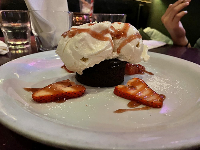 A chocolate truffle cake that doesn't just satisfy your sweet tooth—it throws a party for it with strawberry confetti.