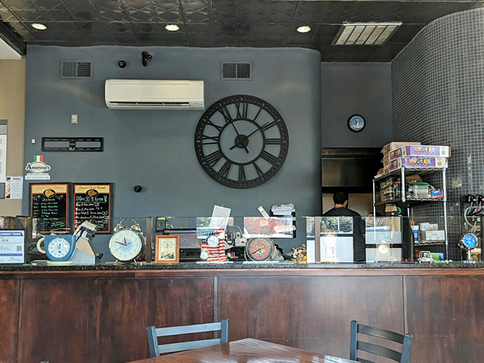 That clock on the wall seems to suggest it's always time for a cheesesteak &ndash; and who are we to argue with such sound reasoning?