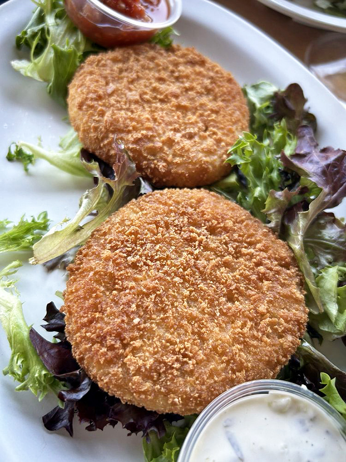 These crab cakes aren't just golden&mdash;they're Florida-sunset golden, with a crispy exterior that gives way to sweet, delicate crab meat within.