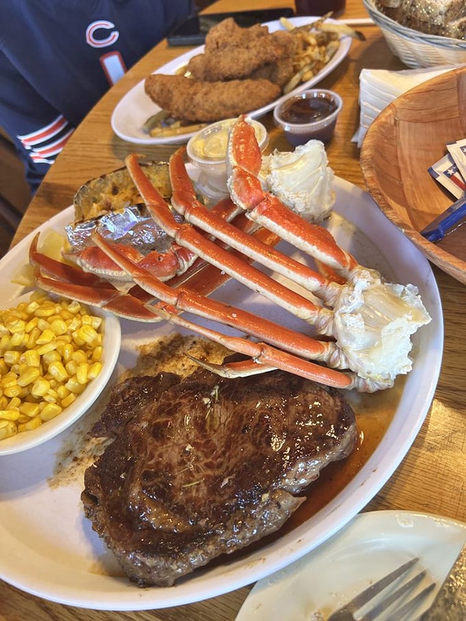 The surf and turf that dreams are made of. When you can't decide between land and sea, Brennan's says "why compromise?"