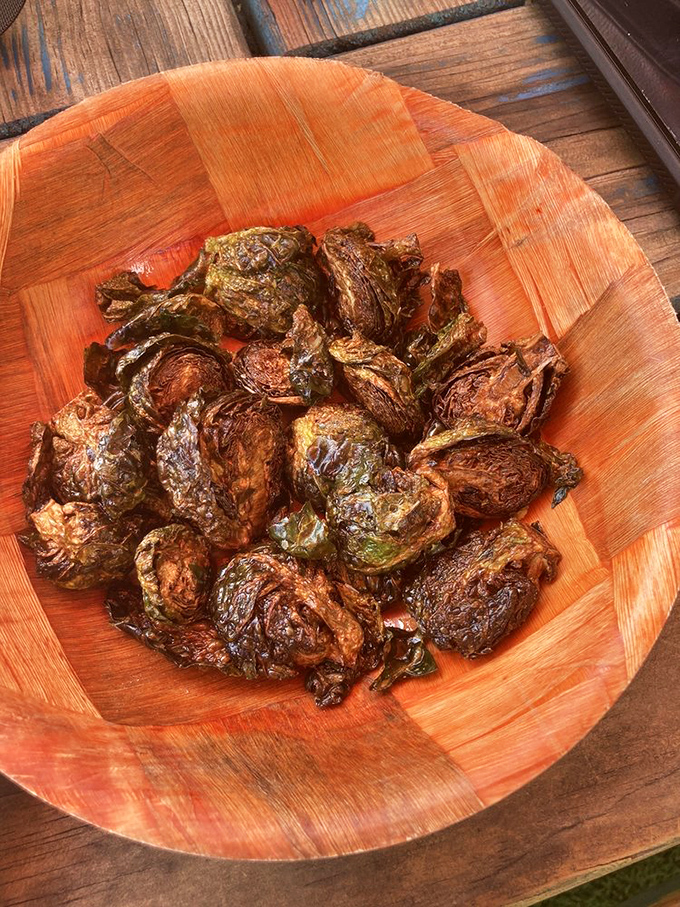 Brussels sprouts so crispy and caramelized they're converting vegetable skeptics one bite at a time &ndash; the little green orbs that could.