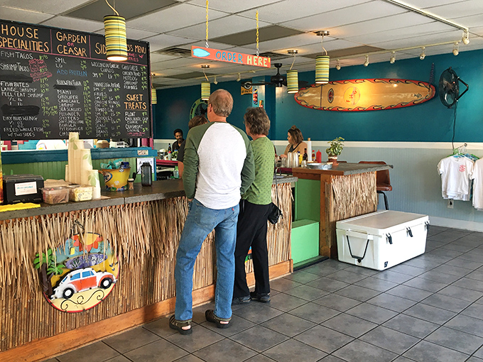 The ordering counter—where vacation dreams meet culinary reality and everyone leaves happier than when they arrived.