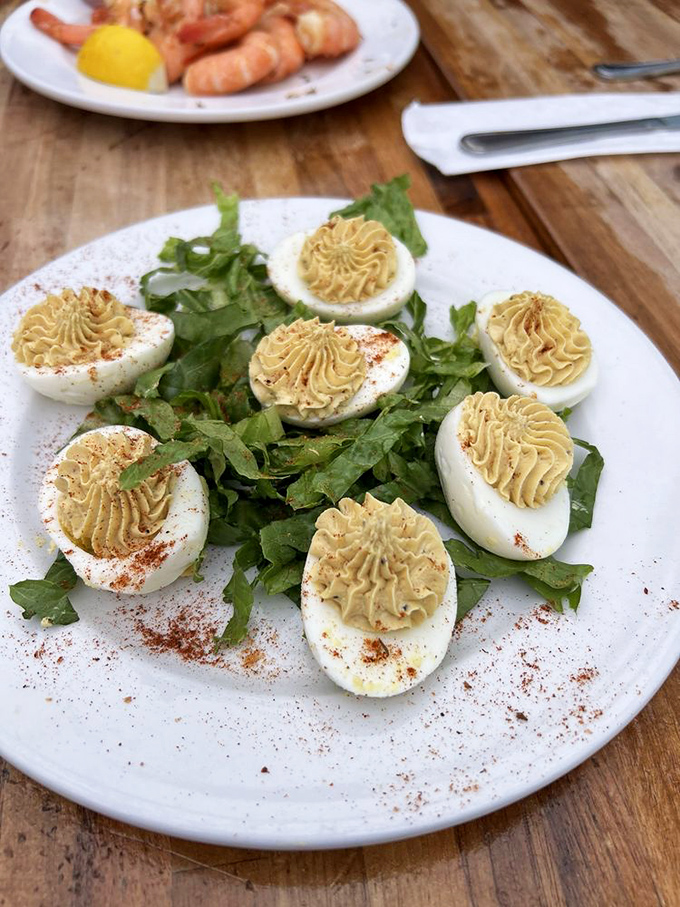 Deviled eggs with a sprinkle of paprika&mdash;a retro appetizer that never goes out of style. Comfort food that your grandmother would approve of.