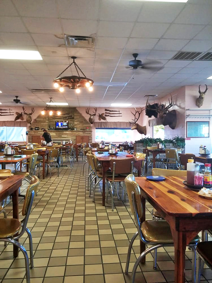 The dining room where strangers become friends over shared appreciation of comfort food that speaks the universal language of "mmmmm."