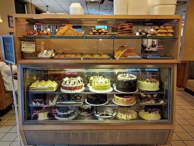 The display case of temptation &ndash; where even the most determined dieter discovers their willpower is made of spun sugar.