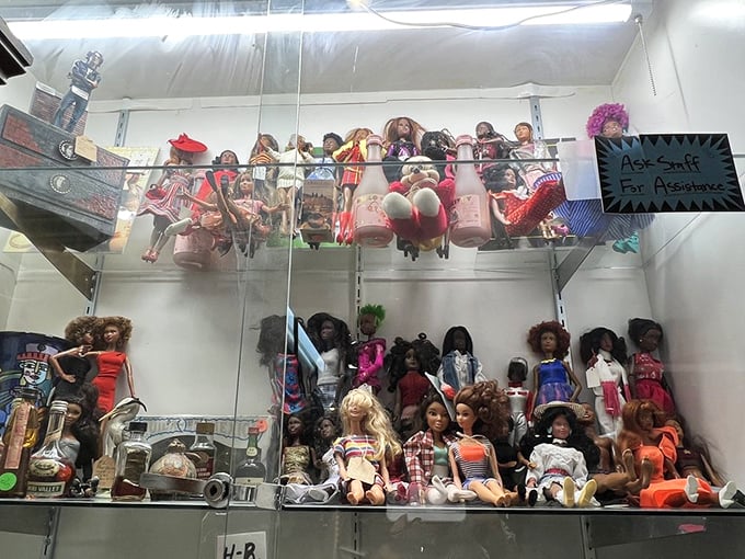 Dolls with eyes that follow you around the room. Either charming childhood nostalgia or the beginning of a horror movie, depending on your perspective.