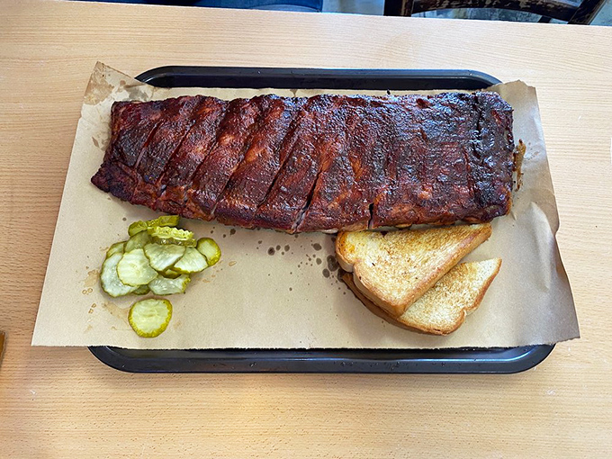 Ribs that have clearly signed a confession&mdash;guilty of falling off the bone after hours of smoky interrogation. No lawyer needed.