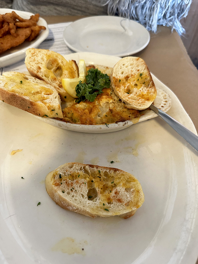 Garlic bread: the unsung hero of seafood feasts. Perfect for sopping up every last drop of that precious seafood butter.