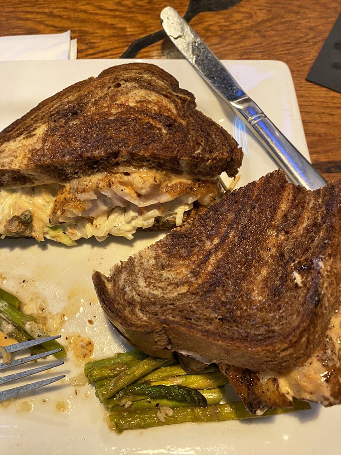 A sandwich that captures Florida's coastal bounty between two perfectly toasted slices. The kind of lunch that justifies skipping breakfast.