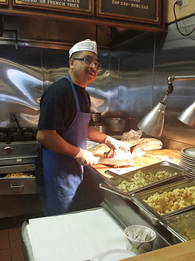 Behind every great barbecue is a dedicated team. Those hands have probably prepared more perfect plates than most of us have had hot dinners.