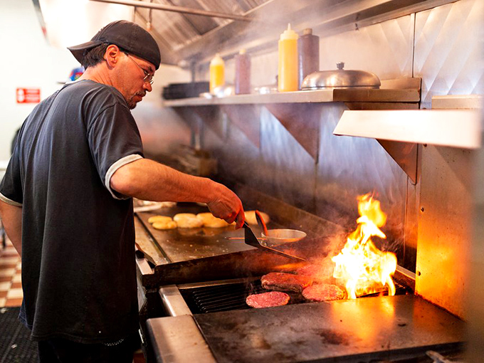 The "Please Seat Yourself" sign might as well say "Prepare for Happiness"&mdash;the first step in your breakfast journey. 