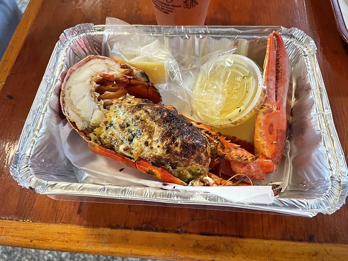 This isn't just lobster; it's maritime royalty given the Faidley treatment, where even the shell becomes a vessel of flavor.