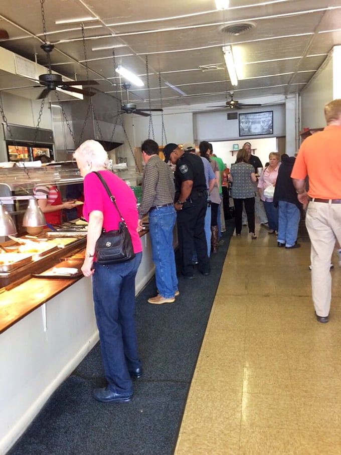 The line forms early and for good reason – some things are worth waiting for, especially when those things include legendary Southern cooking.